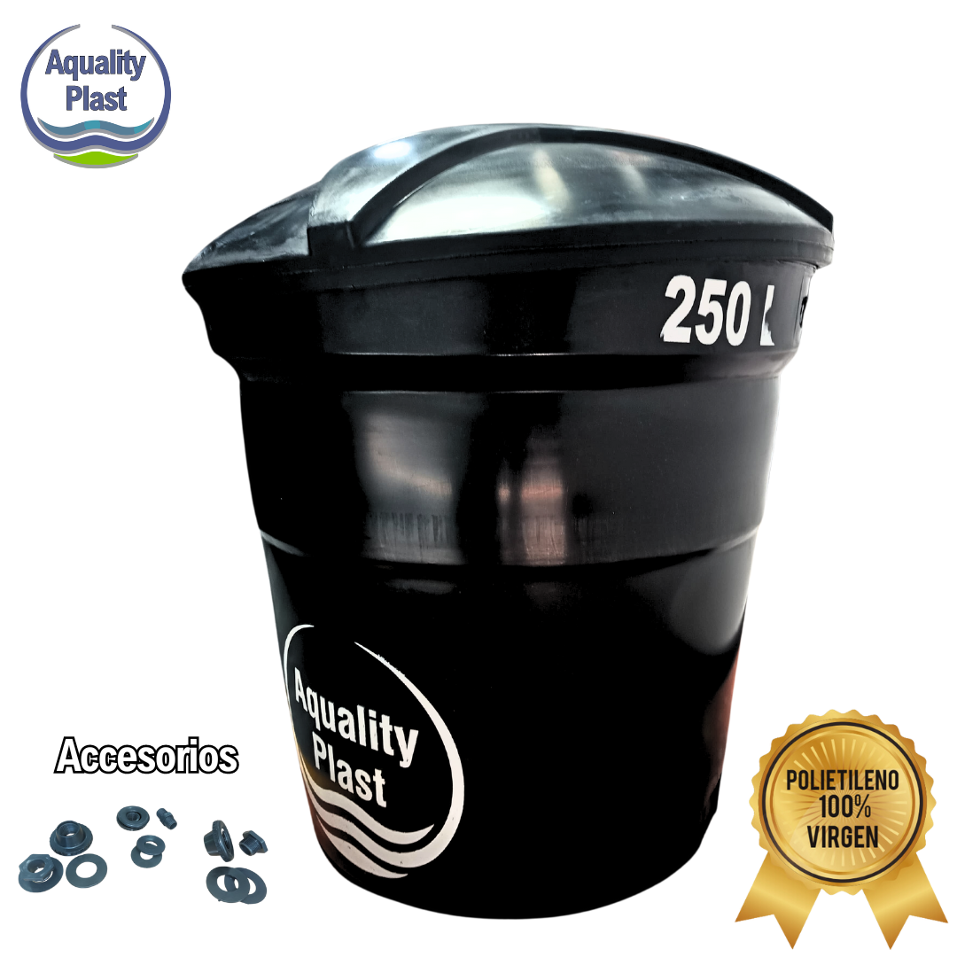 Tanque Cónico 250 LT – AqualityPlast, Tanques de agua
